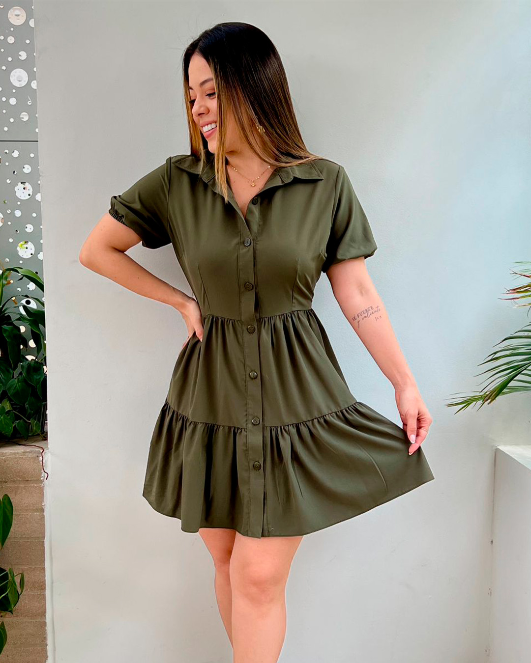 Vestido Silvana Verde