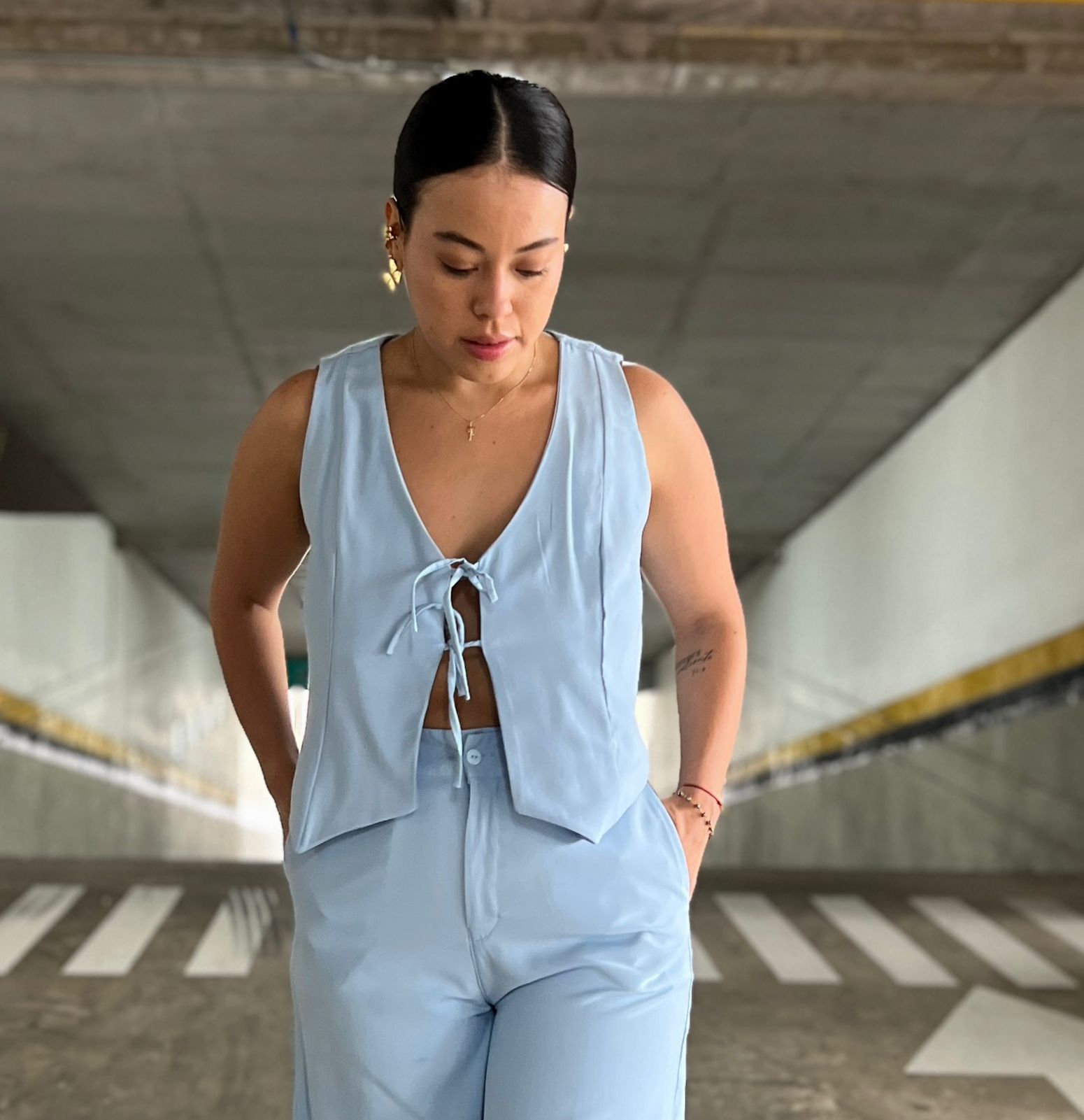 Chaleco Niza Celeste